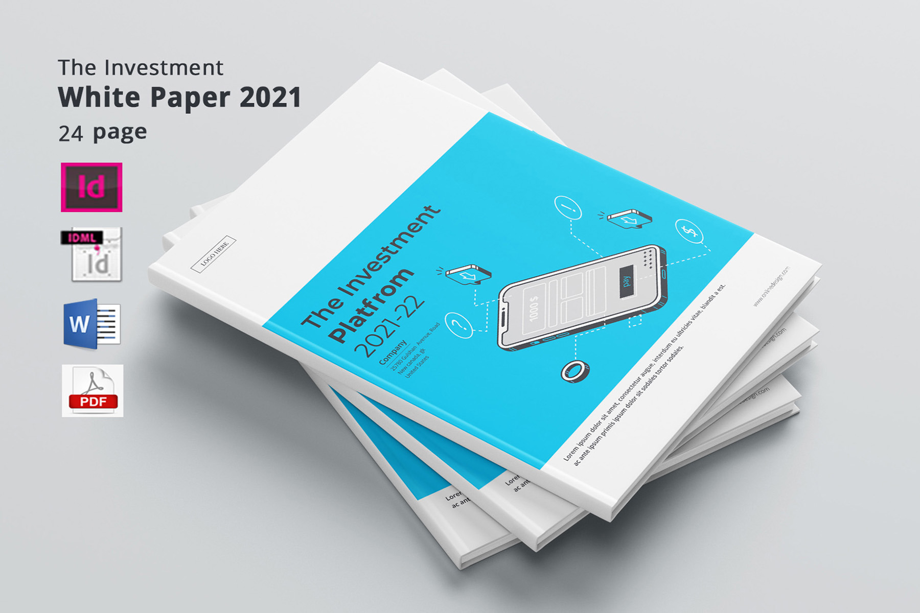 White Paper, a Brochure Template by obayes