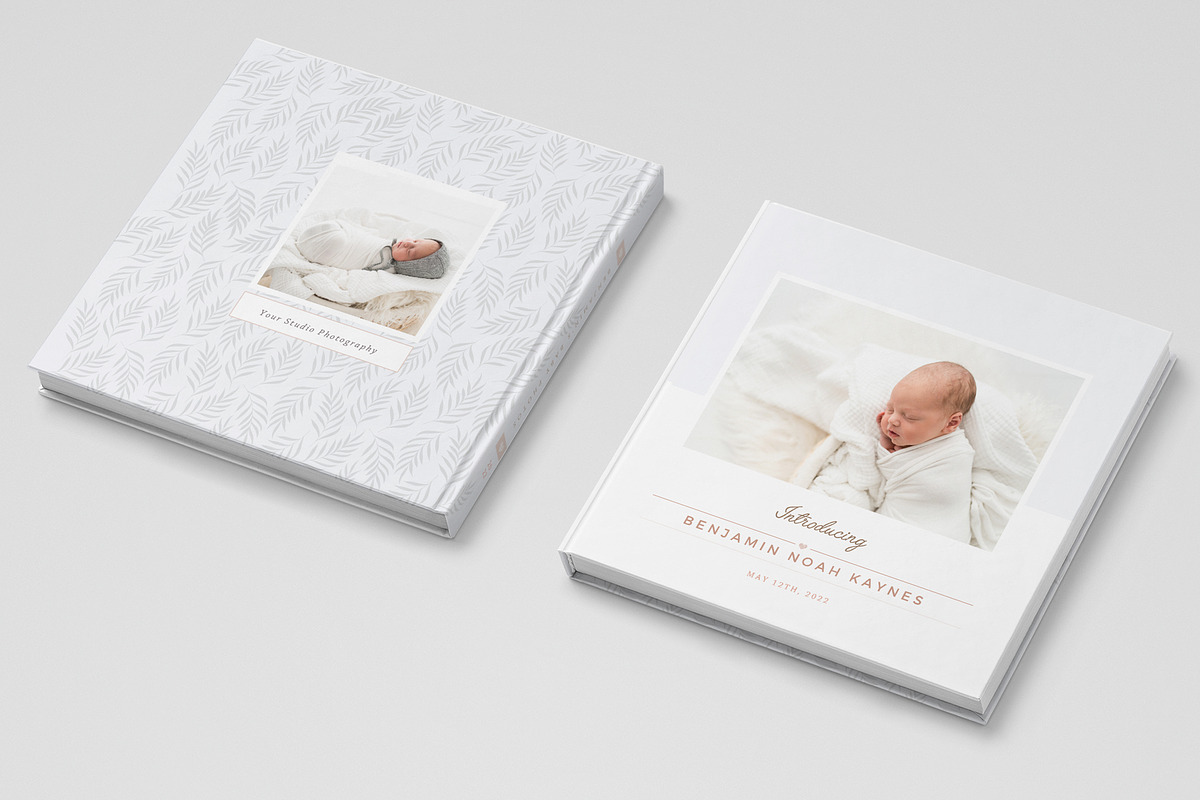 Baby Photo Album Cover PSD, a Stationery Template by By Stephanie Design