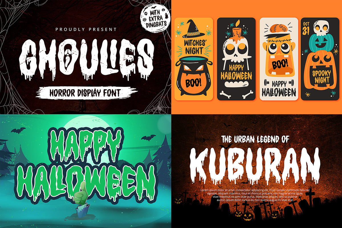Spooky Bundle | 17 Halloween Fonts