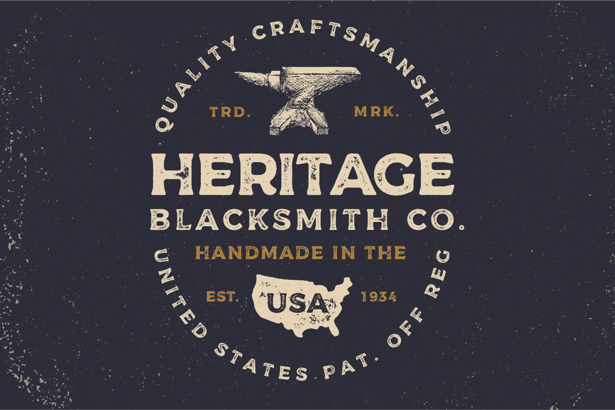 10 Vintage Americana Logos, a Branding & Logo Template by Chad Alan ...