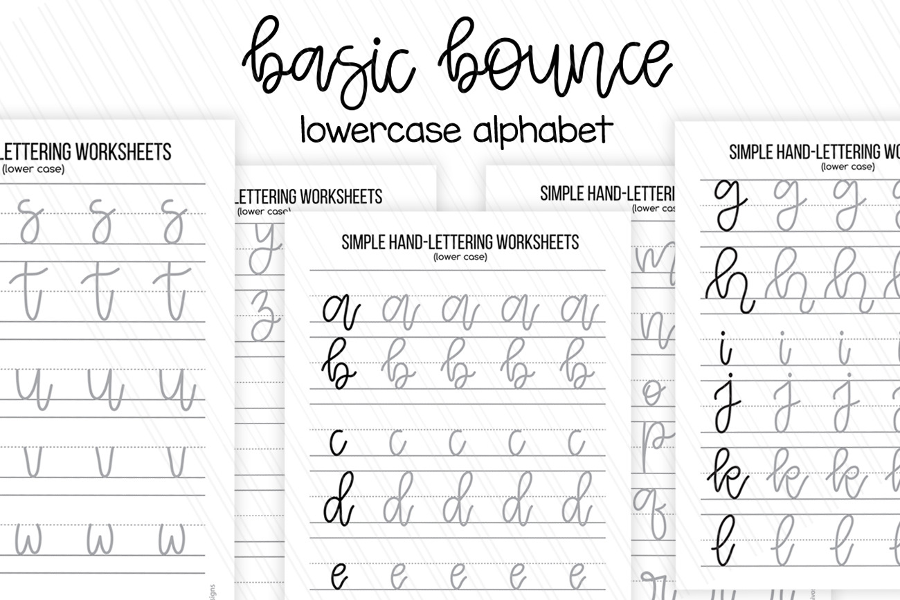 Hand lettering practice worksheets