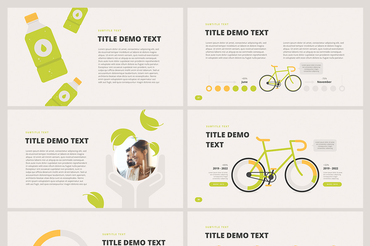 Organic PowerPoint Template, a Presentation Template by HiSlide.io
