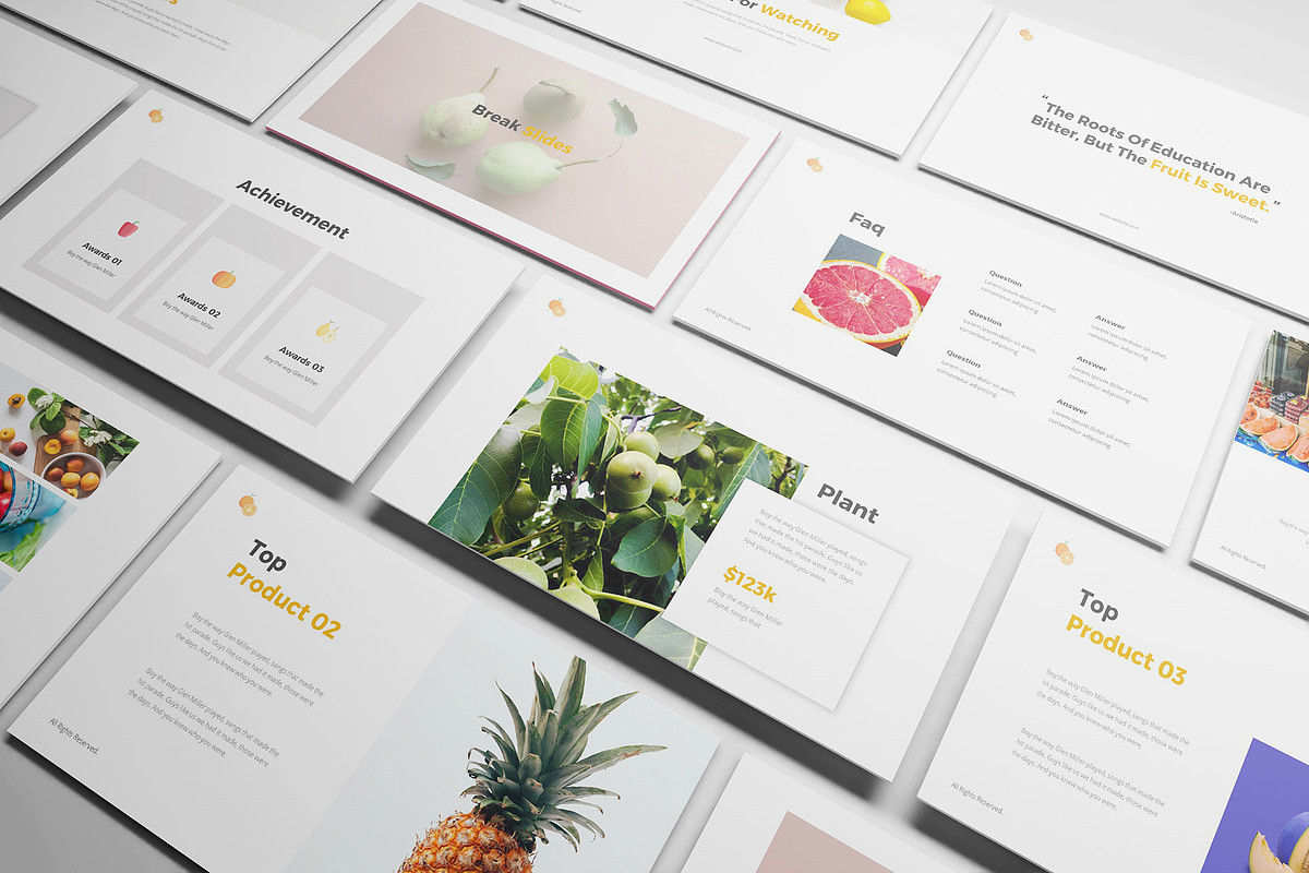 Fruit Store Powerpoint Template, a Presentation Template by Formatika ...