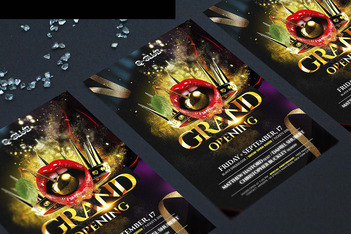Grand Opening Night Club Flyer, a Flyer Template by BigWeek