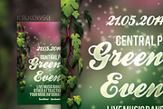 Green Event Flyer, a Flyer Template by Krukowski Graphics