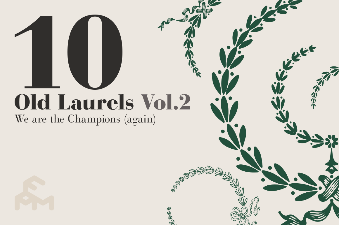 10 Old Laurels - Vol.2, a Decorative Illustration by MARTINI Type Designer