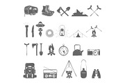 Outdoor Recreation Element Set., an Illustration by AndriiStore
