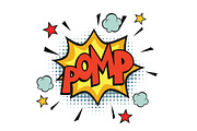 pomp comic word, a Texture Graphic by studiostoks