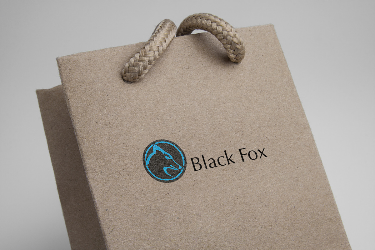 Black Fox Logo Template, a Branding & Logo Template by Raj Shop ...