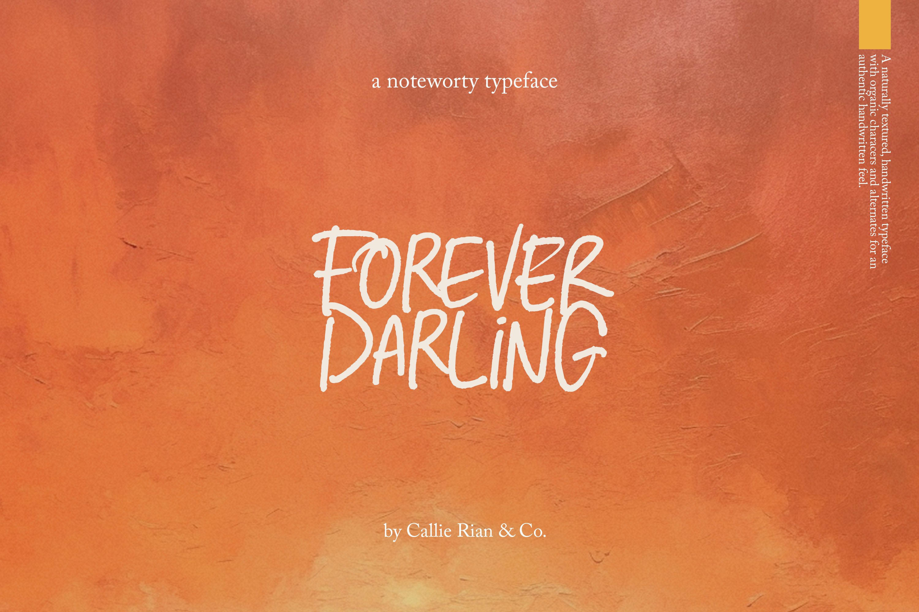 Forever Darling Handwriting Type, a Font by Callie Rian & Co.