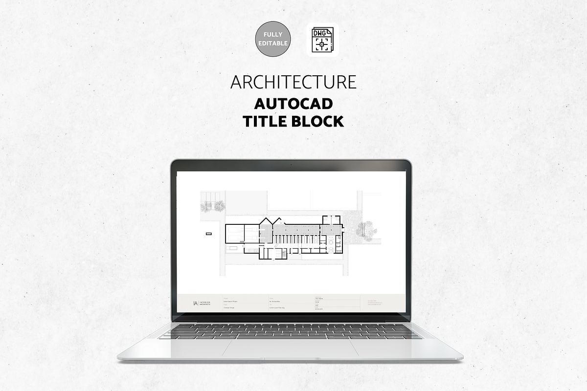 Architect Title Block Template, a Presentation Template by yesitisprintable