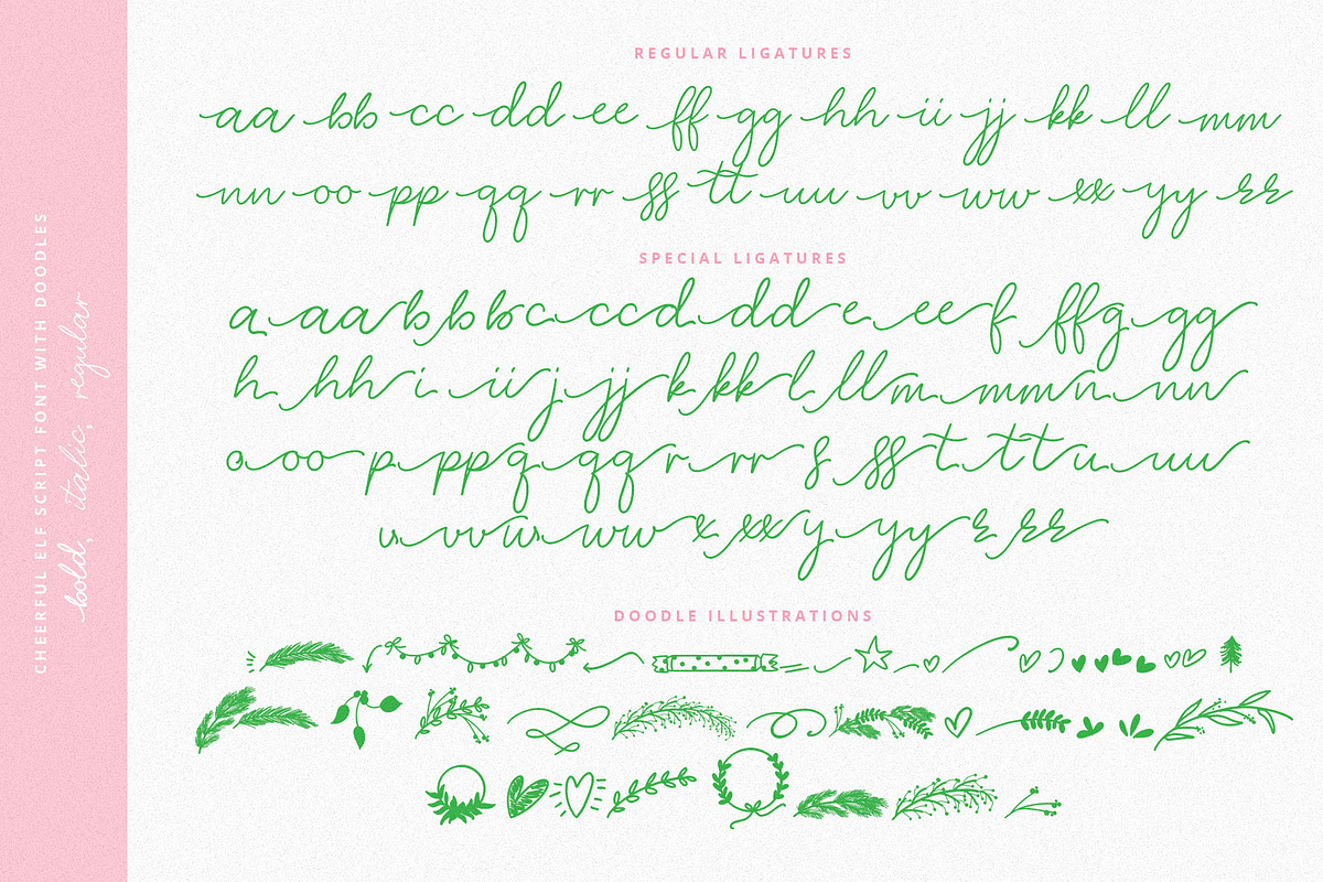 Cheerful Elf Script Font, a Script Font by Creativeqube Design