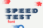 Speed Test font, a Script Font by kaer_shop