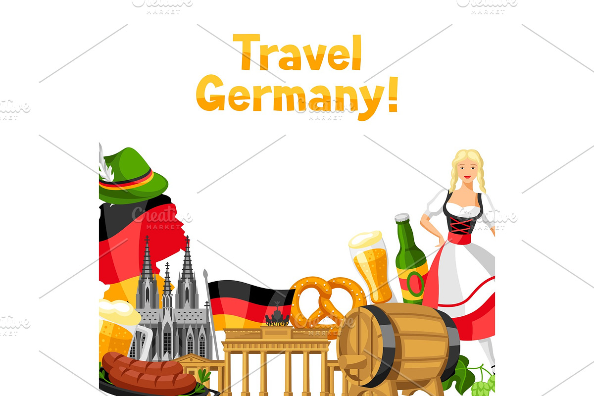 German background design. Germany, a Food Illustration by incomible ...