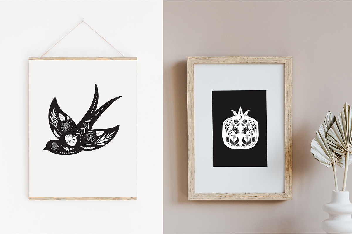 Linocut studio, art collection, a Decorative Illustration by Marish ...