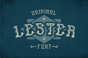 Lester Vintage Label Typeface | Symbol Fonts ~ Creative Market