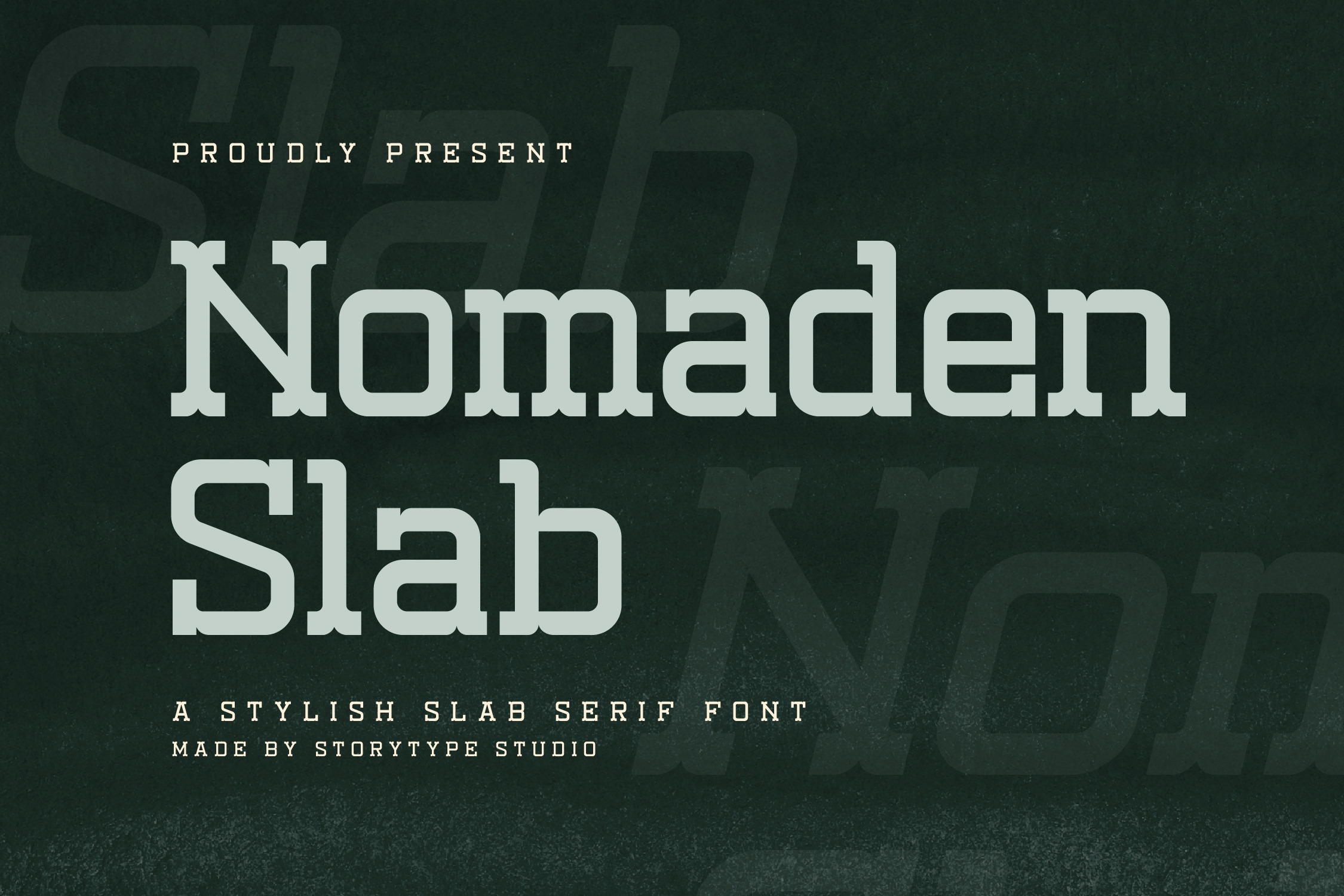 Nomaden Slab Stylish Slab Serif Font, a Slab Serif Font by Storytype Studio