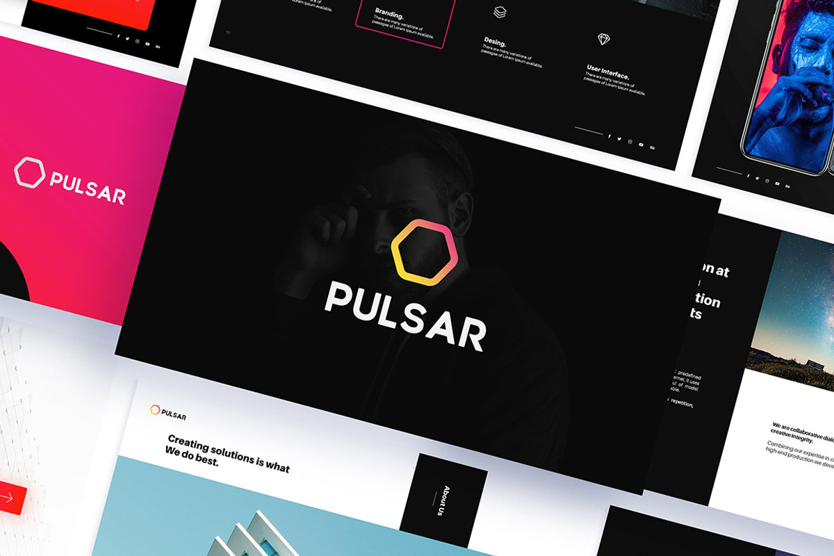 Pulsar Powerpoint Presentation, a Presentation Template by drawzen