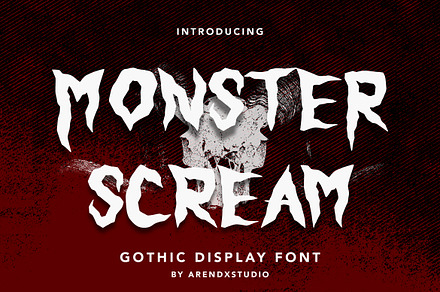 Dracula Palace - Gothic Horror Font, a Handwriting Font by Arendxstudio