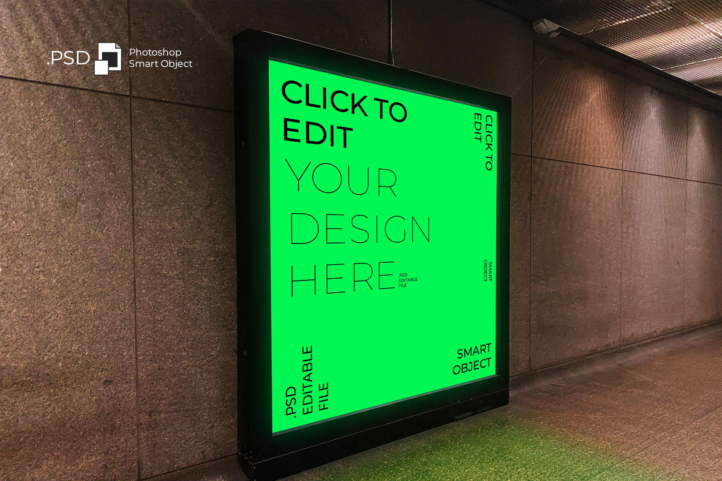 Signboard Ad Mockup, an Advertising Mockup by Voar Mockups