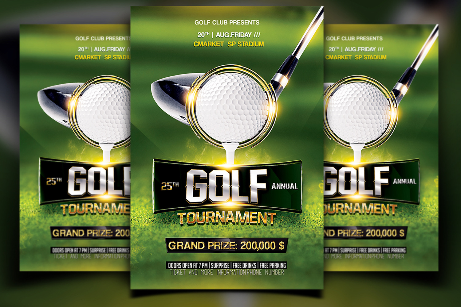 Golf Flyer Template, a Flyer Template by Basez Flyers