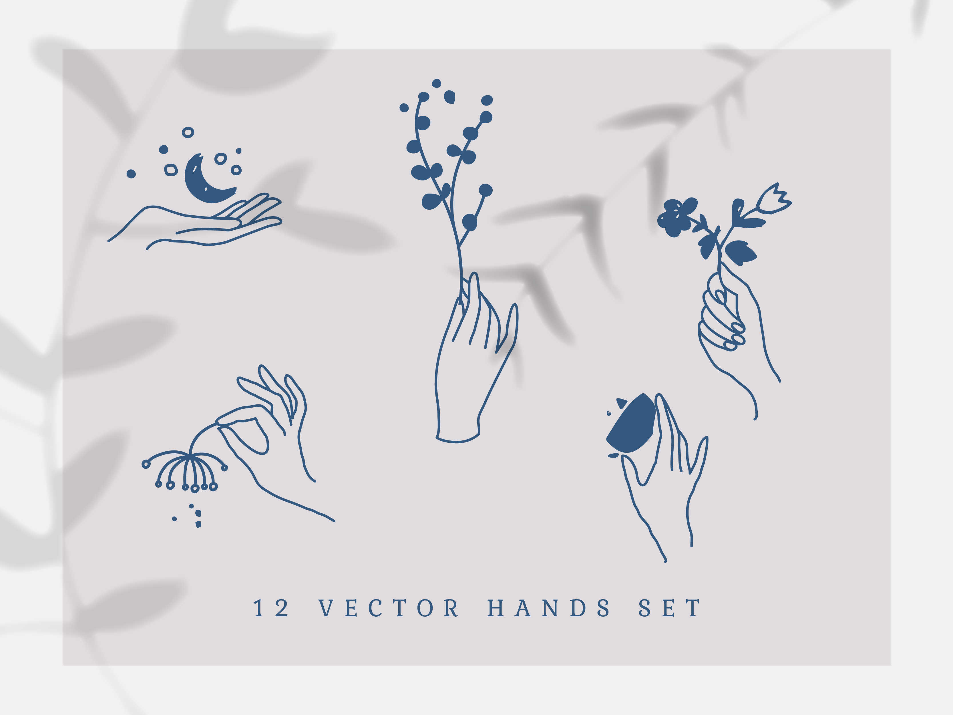 Vector Hands Set, a Graphic by BureauPalette