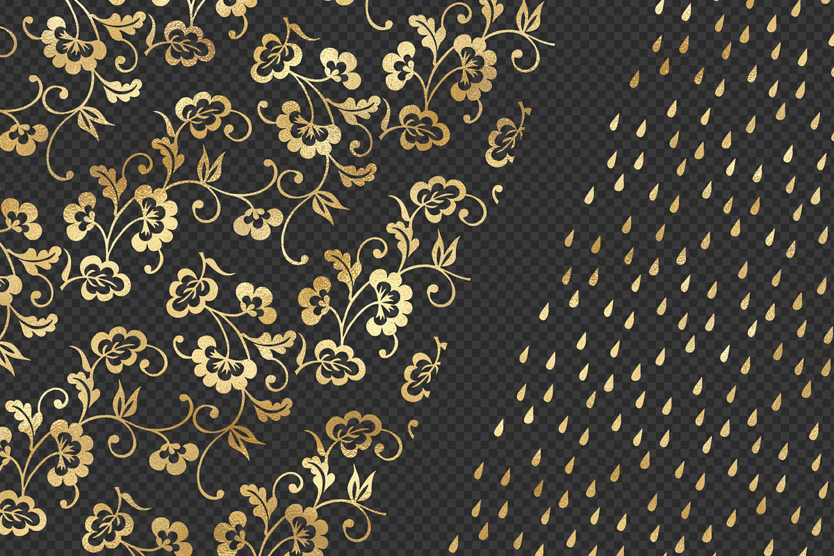 Gold Pattern Overlays, a Pattern Graphic by Digital Curio