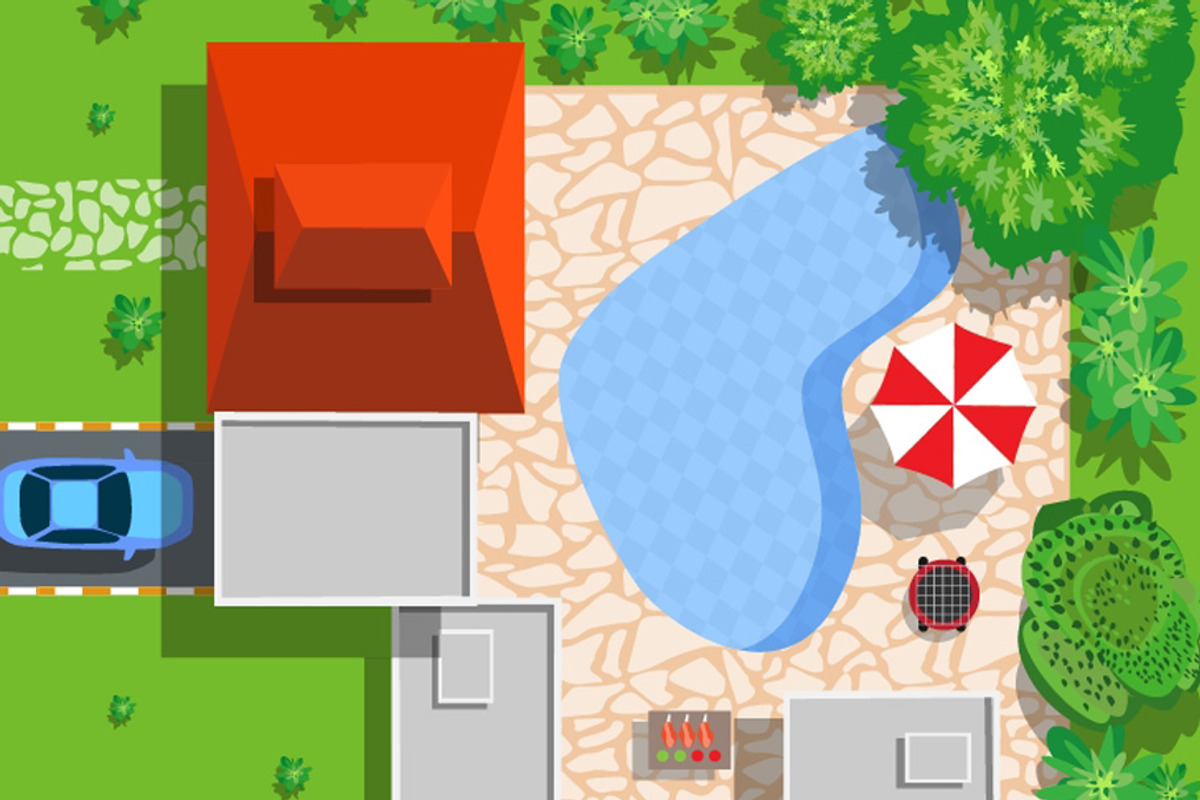 A set of maps top view, a Background Graphic by AlexZeL | Creative Market