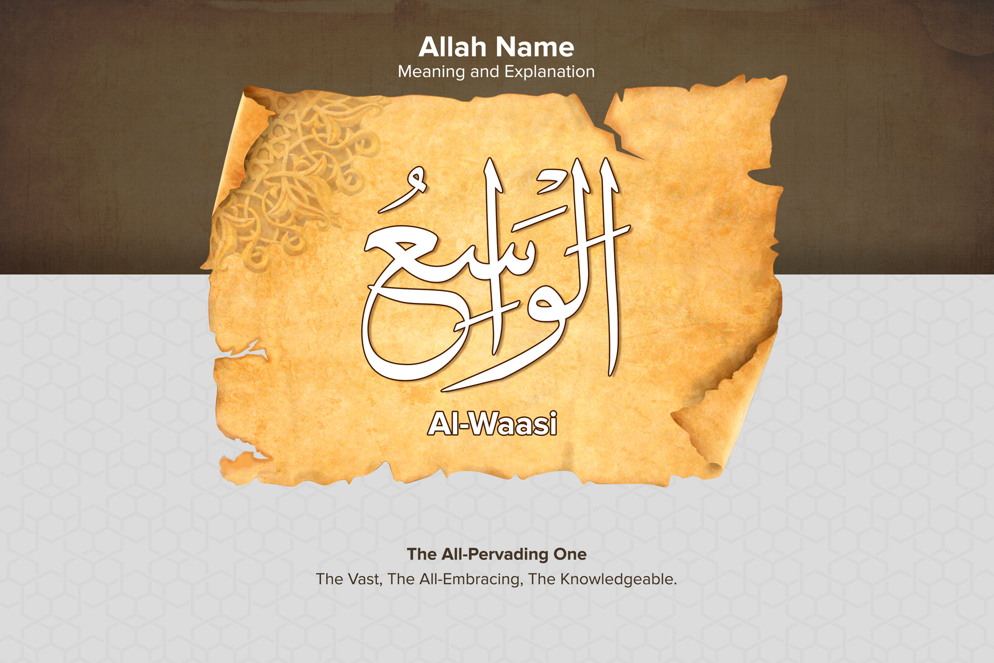 Al Waasi Meaning and Explanation | Education Illustrations ~ Creative ...