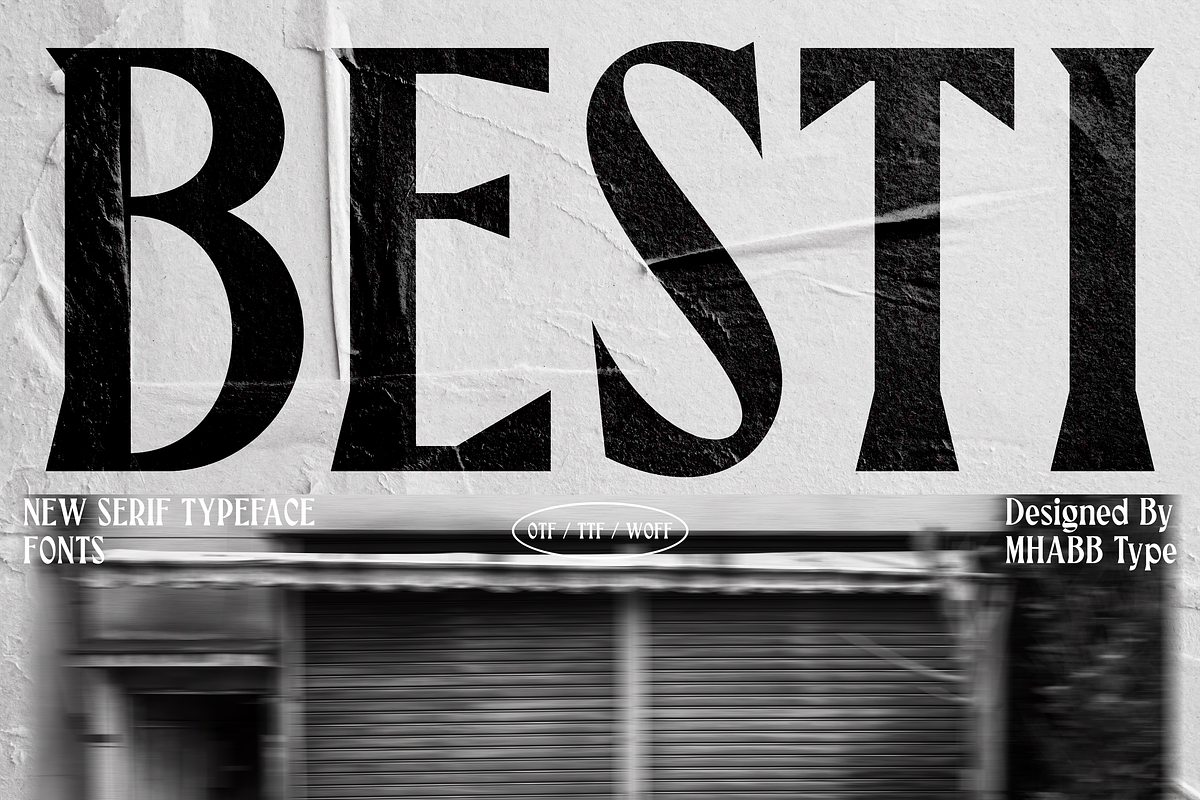 Besti, a Serif Font by Forberas Club | Creative Market