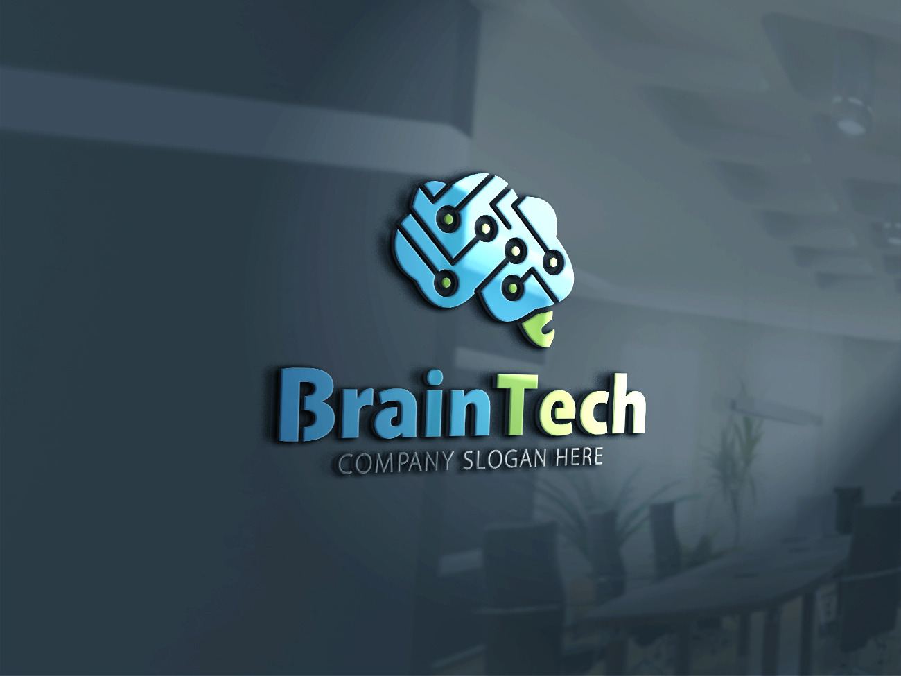 BrainTech Logo, a Branding & Logo Template by Creative Dezing