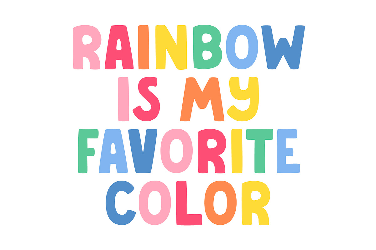 Rainbow SVG Color Font
