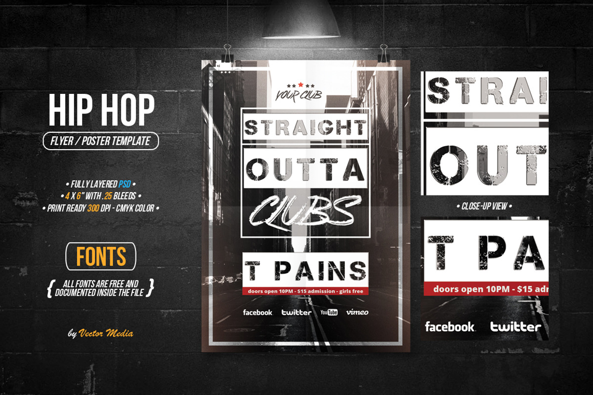 Hip Hop - Flyer, a Flyer Template by VectorMedia