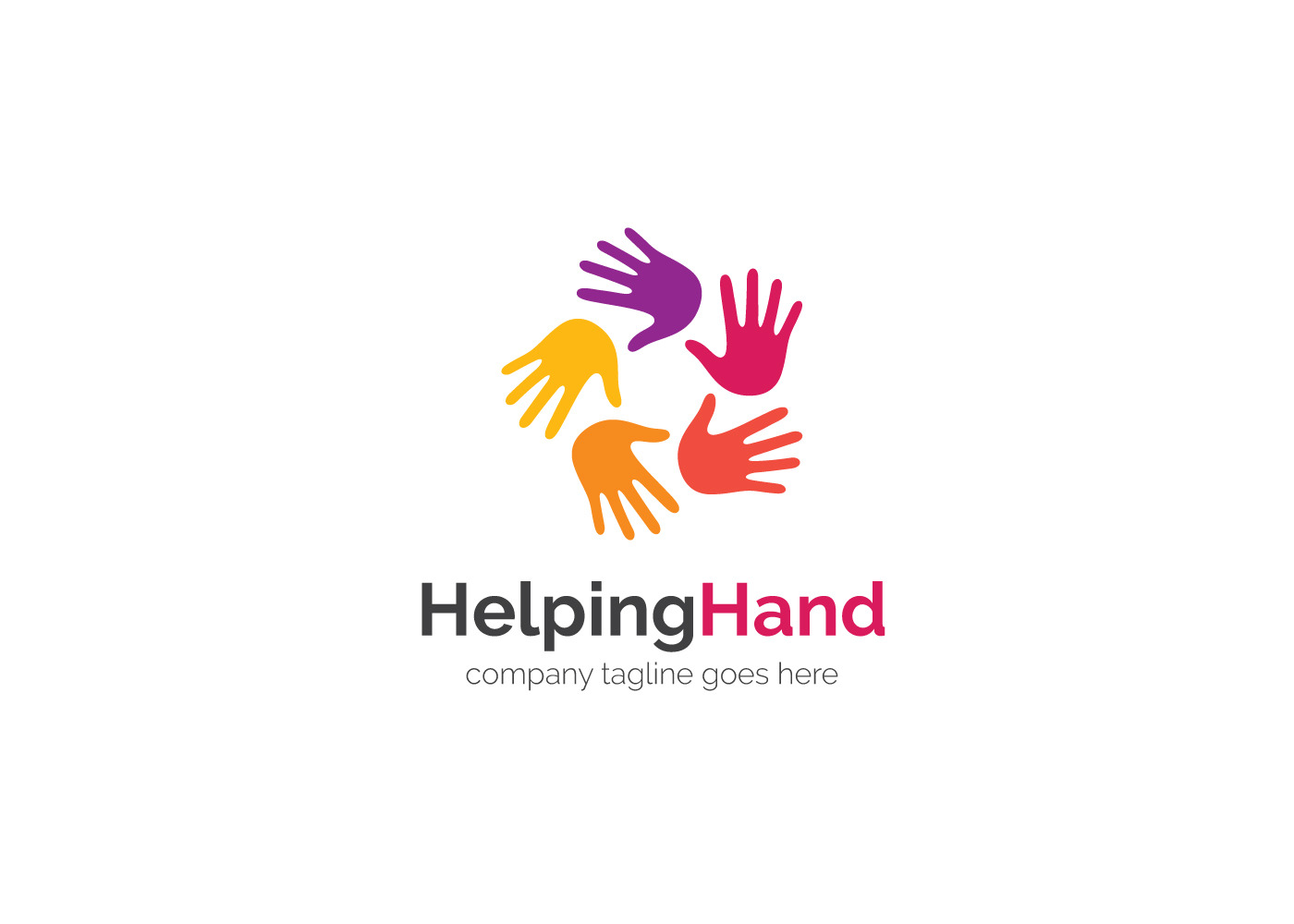Helping Hand Logo, a Branding & Logo Template by XpertgraphicD