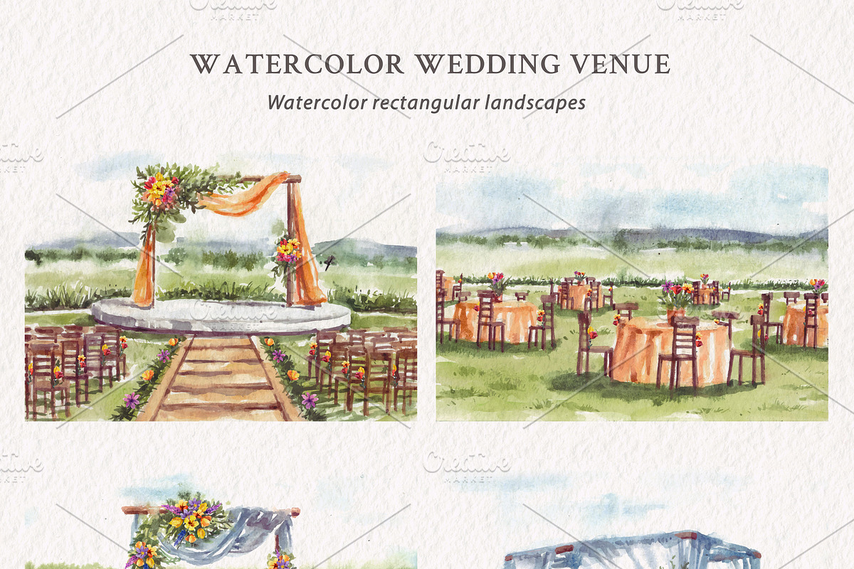 Watercolor Wedding Venue