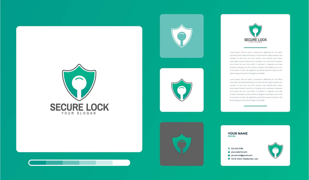 Secure Lock Logo Design Template, a Branding & Logo Template by Nisha ...