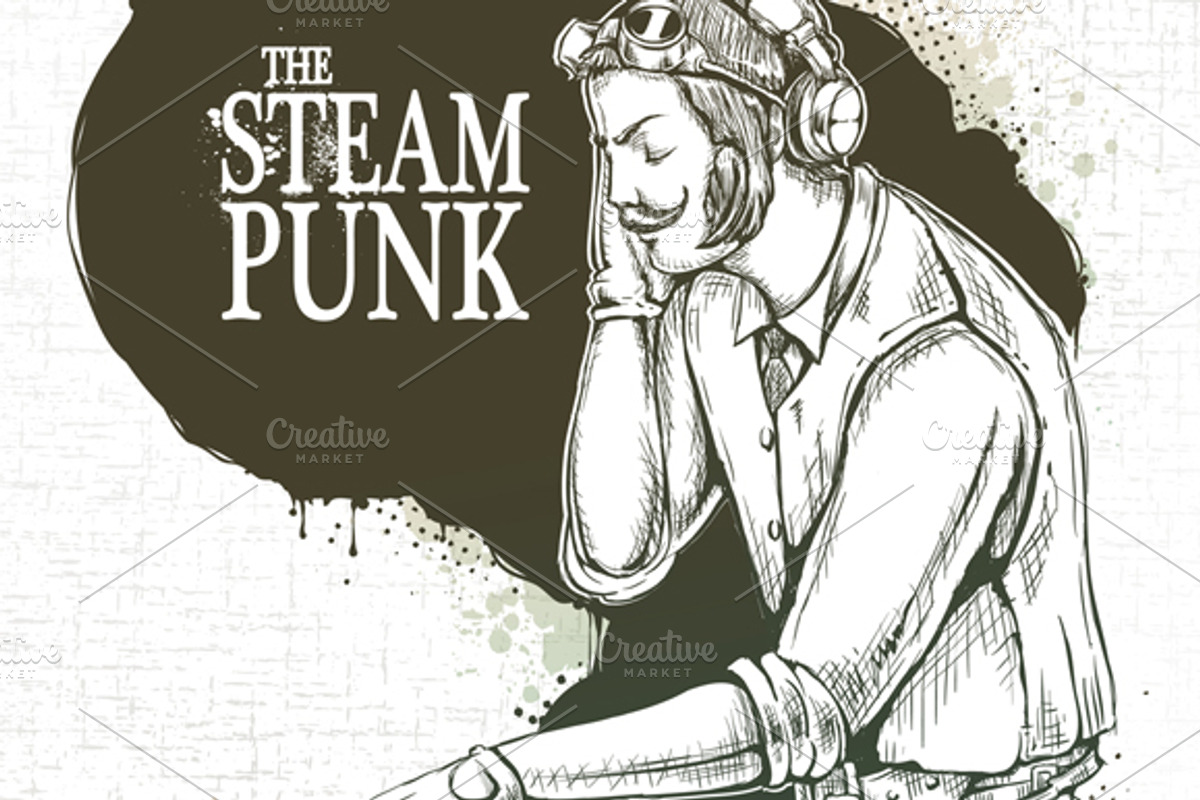 Steampunk DJ Vector, an Illustration by Vecster