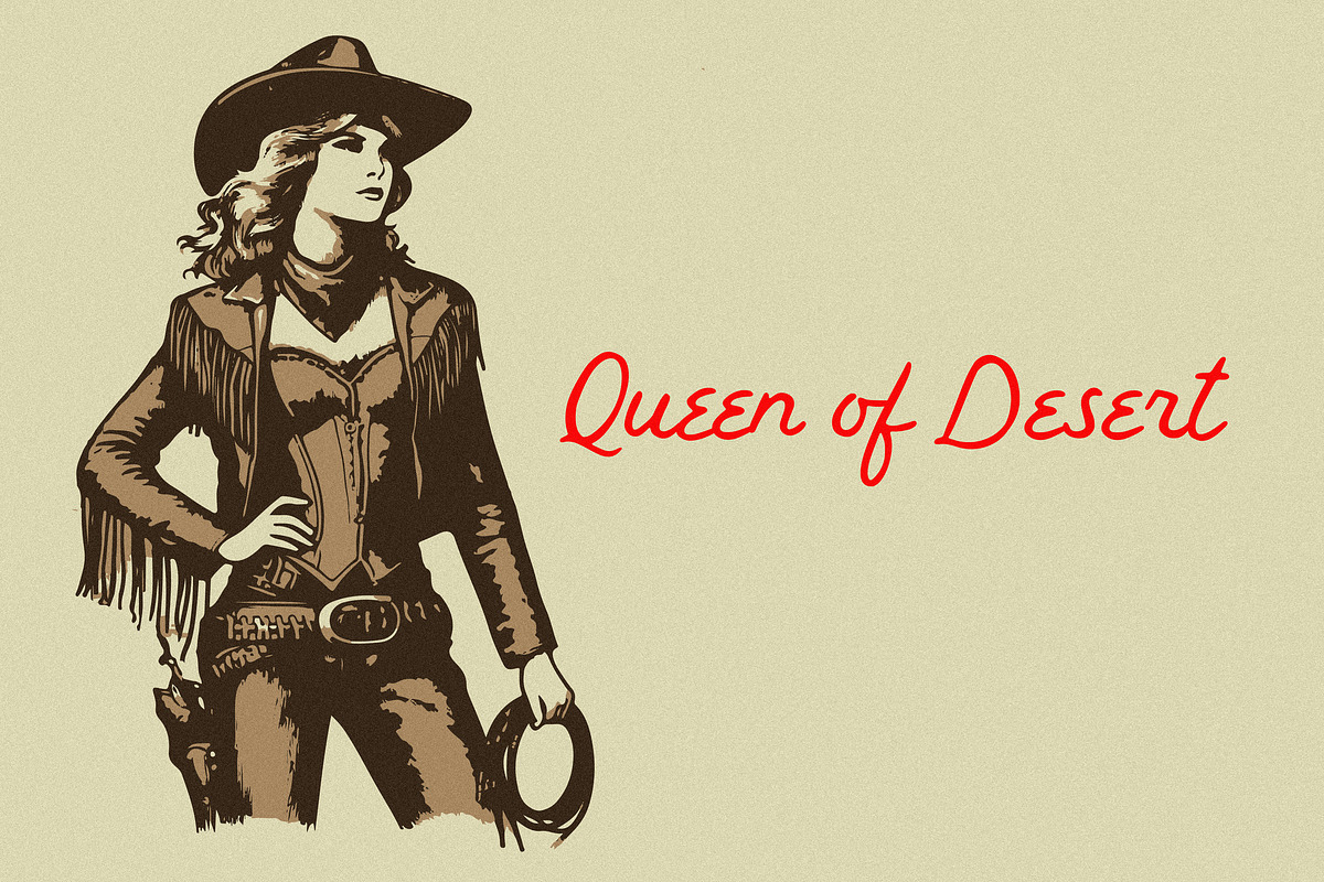 Rodeo Cowgirls // Western Font, a Handwritten Font by PeachCreme