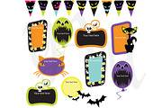 Halloween Frame Clip Art, an Illustration by YenzArtHaut