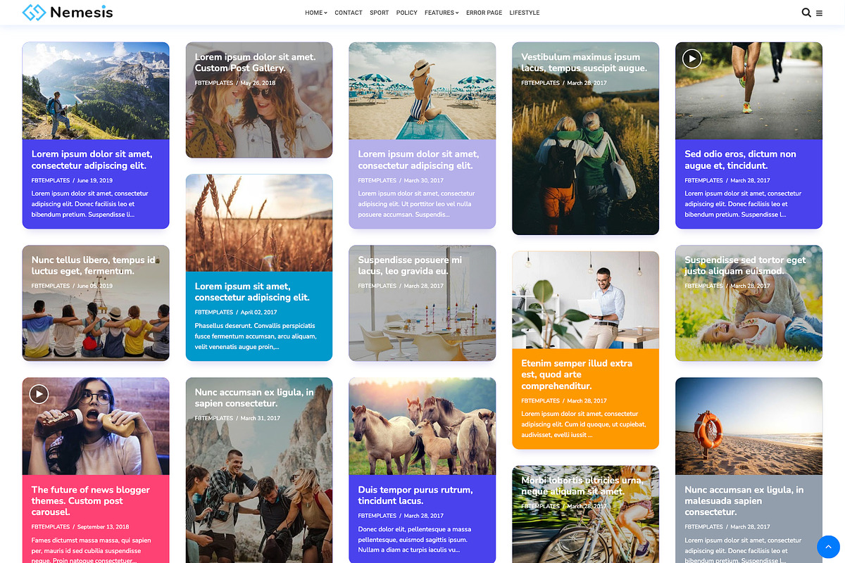 Modern Blog HTML5 Template