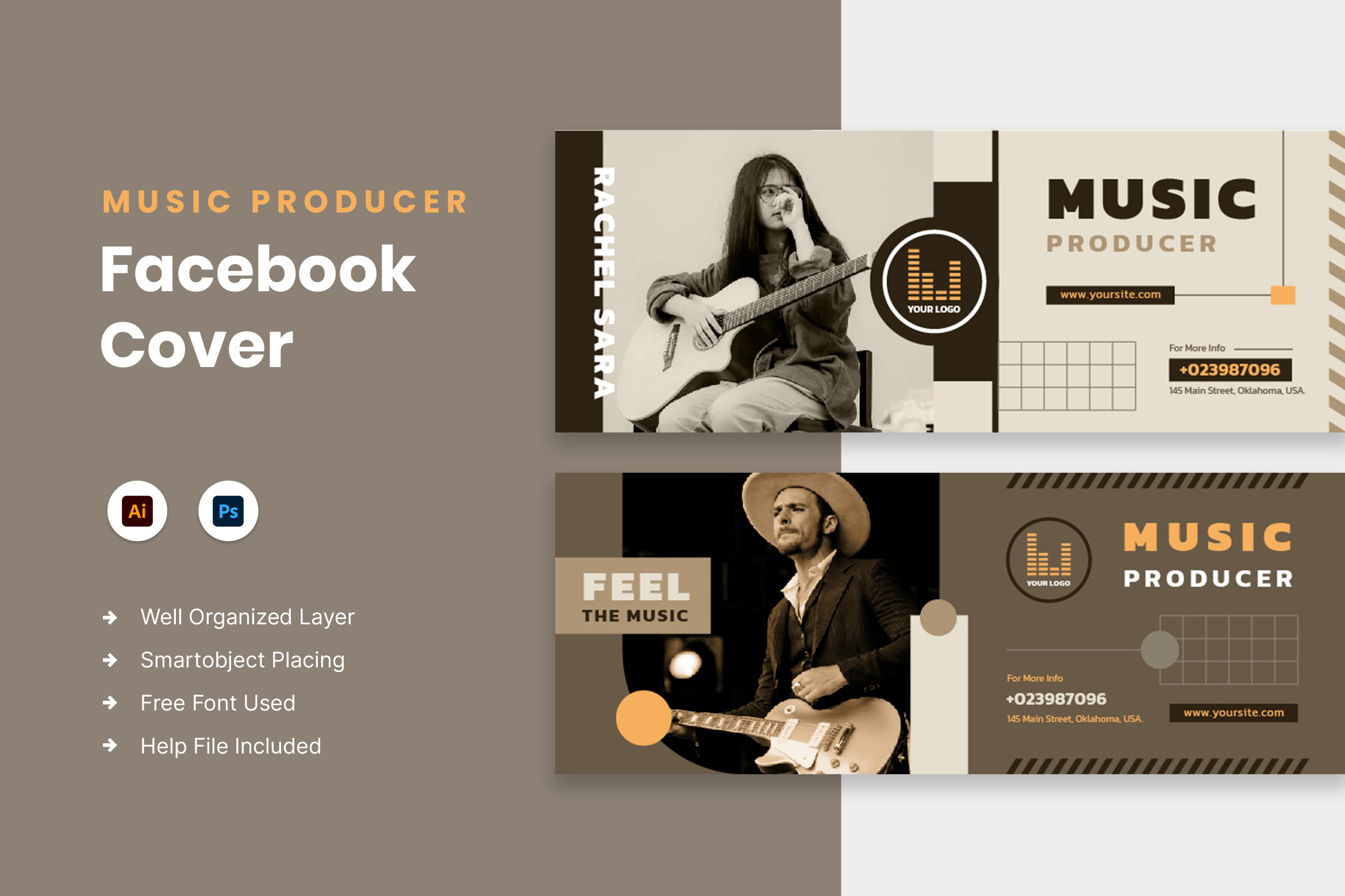 Music Producer Facebook Cover, a Social Media Template by Rahardi ...