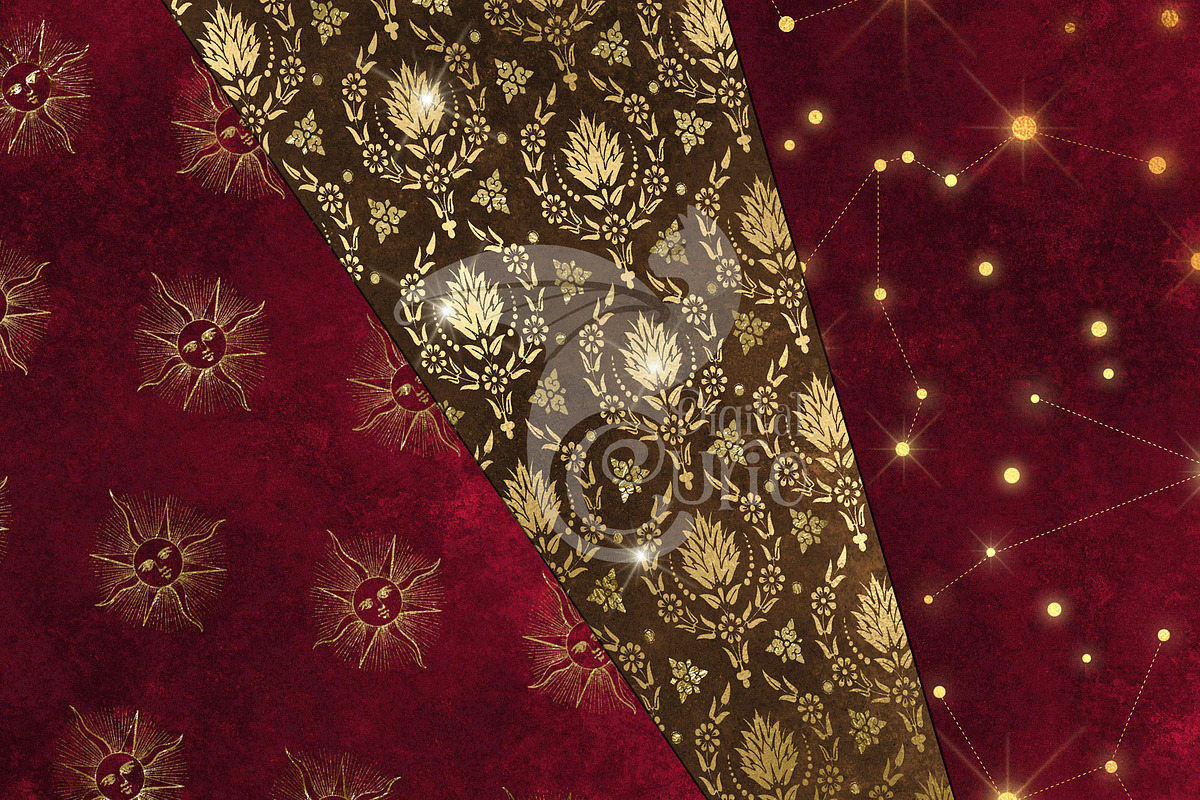 Spellcraft Digital Paper, a Texture Graphic by Digital Curio