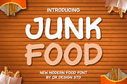 Junk Food Font, a Handwritten Font by QR Design Studio