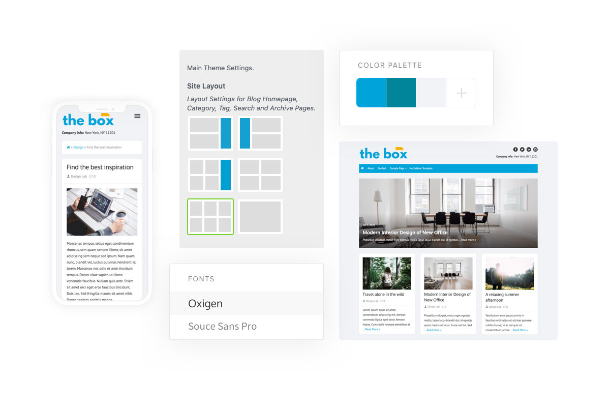 The Box WordPress Theme, a WordPress Template by Design Lab
