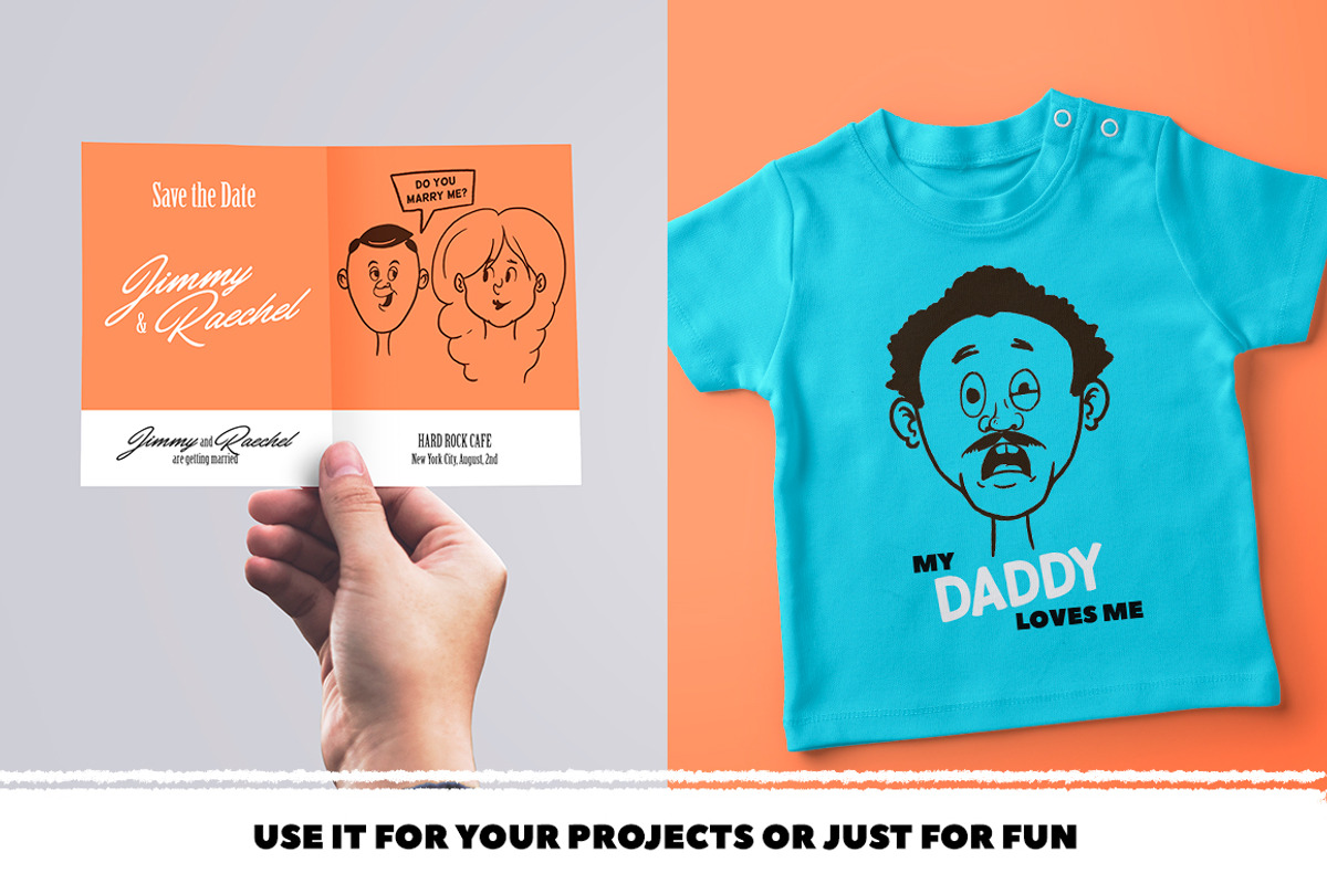 Cartoon Portrait Creator, an Object Graphic by Vintage Voyage Supply