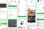 iPhone e-commerce app UI Kit - 70 sc, an UI Kit Template by Divanraj ...