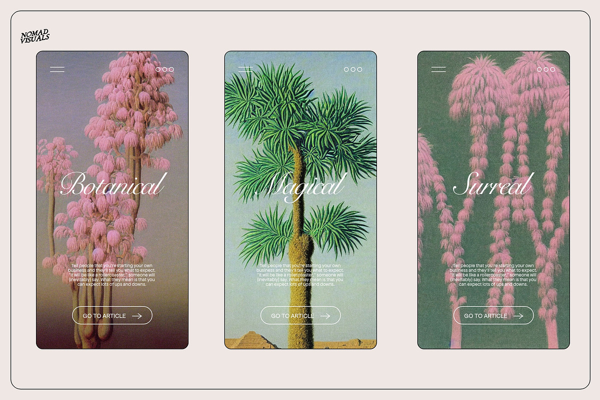 Botanical Surrealism, a Texture Graphic by Nomad Visuals