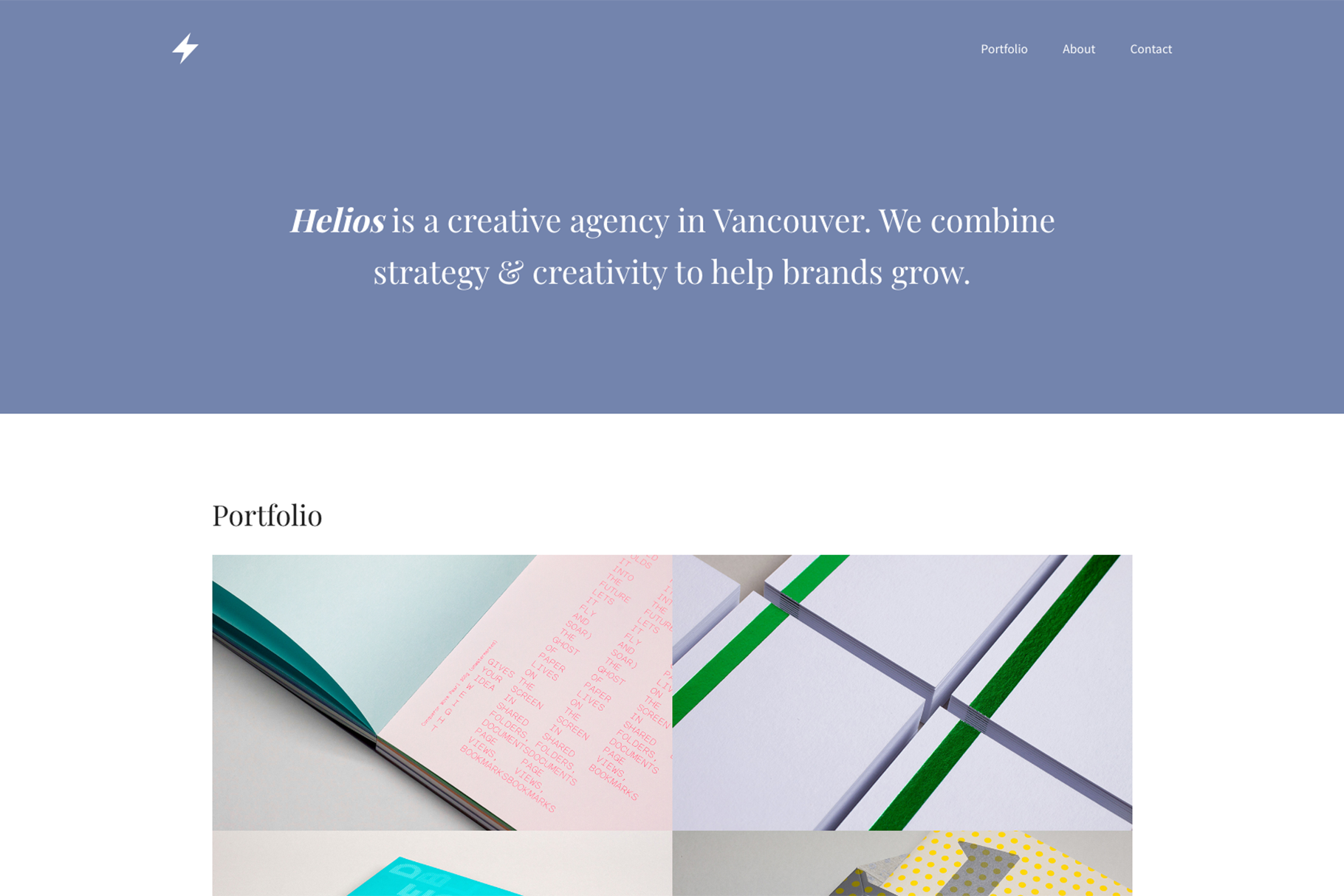 Helios - One Page HTML Template, a Landing Page Template by Codeberry