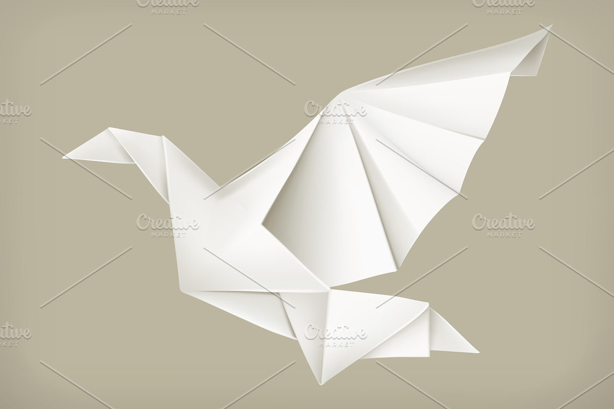 Origami boat, birds, animals, vector, an Icon by Allevinatis Studio