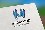 Mediamod (Letter M) Logo | Branding & Logo Templates ~ Creative Market